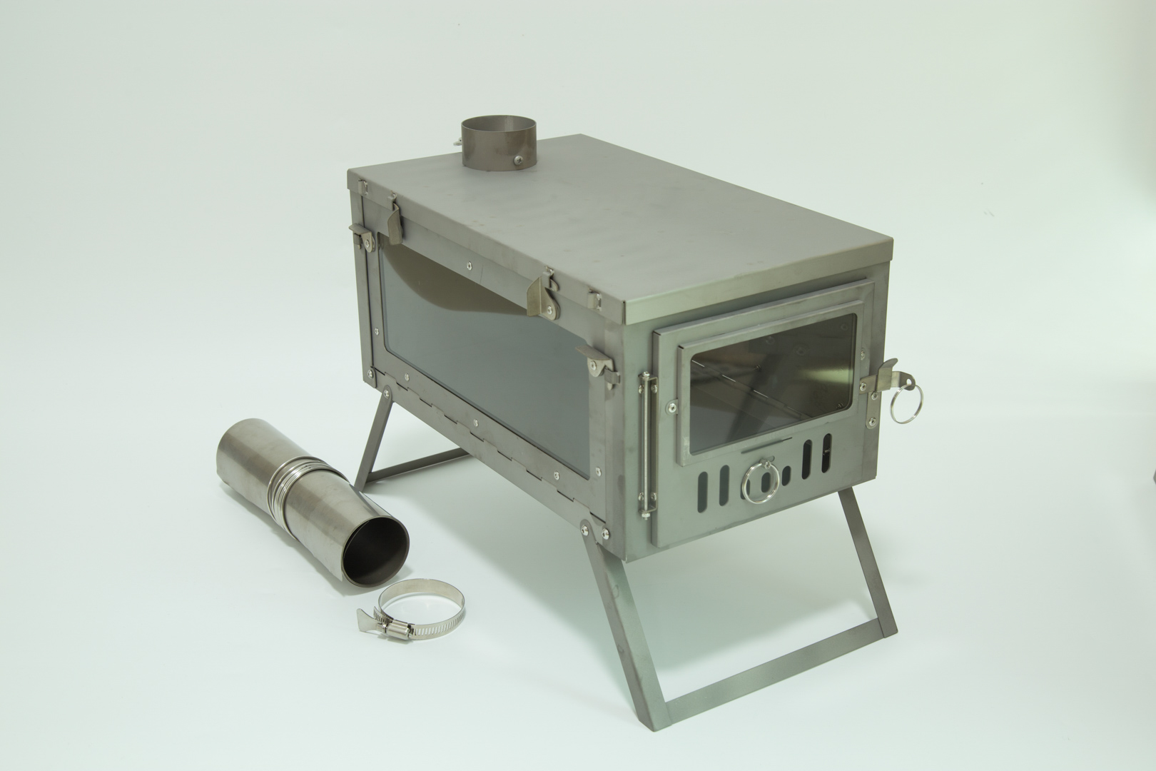 Pomoly T1 Stove PERSPECTIVE Titanium Wood Stove - Hot Tent Stoves